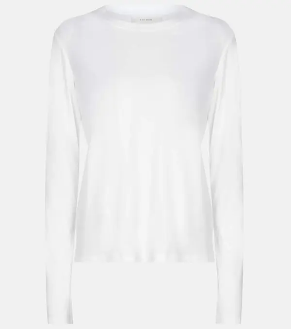 THE ROW Shermann Cotton-jersey Top - White