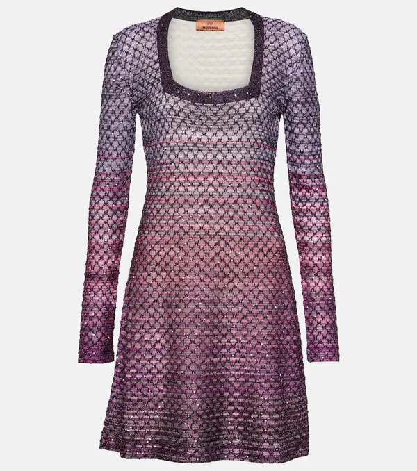 Missoni Knitted Lame Minidress