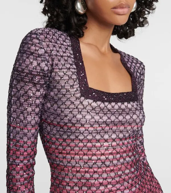 Missoni Knitted Lame Minidress