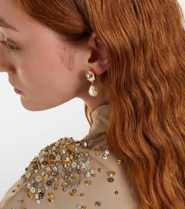JENNIFER BEHR Tunis Embellished Drop Earrings