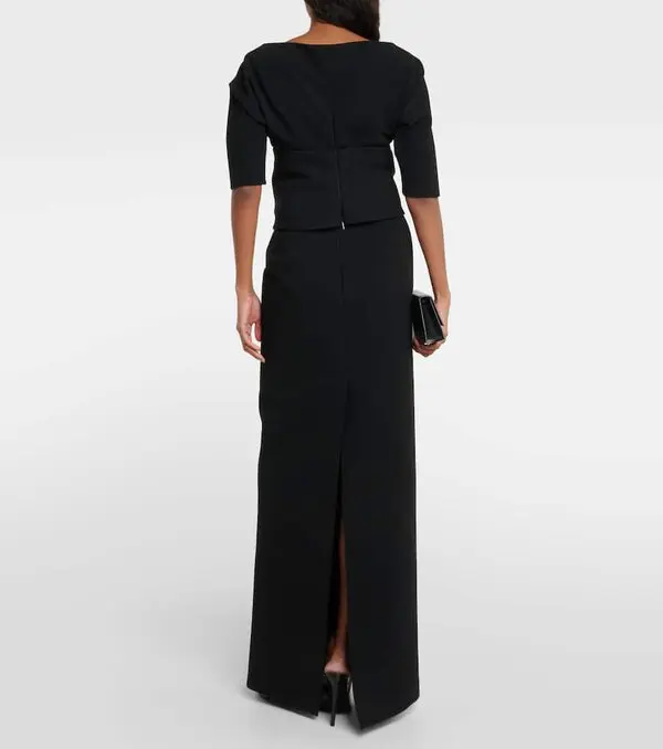 FERRAGAMO Wool-blend Gabardine Top