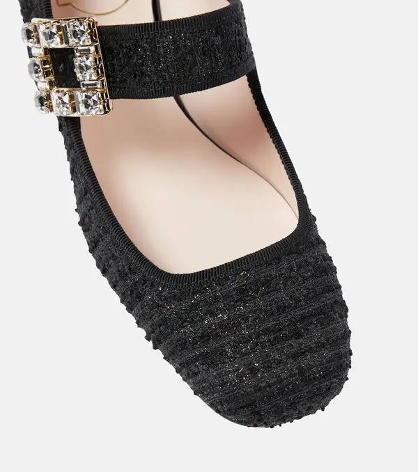 ROGER VIVIER Tres Vivier Embellished Mary Jane Pumps