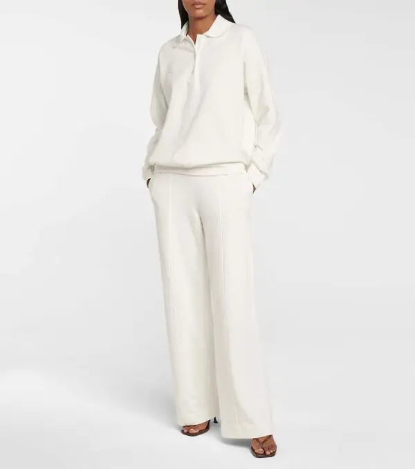THE ROW Corzas Cotton Polo Sweater