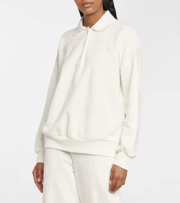 THE ROW Corzas Cotton Polo Sweater