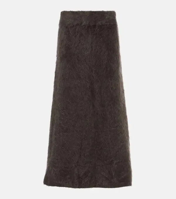 LISA YANG Asta Cashmere Maxi Skirt - Brown