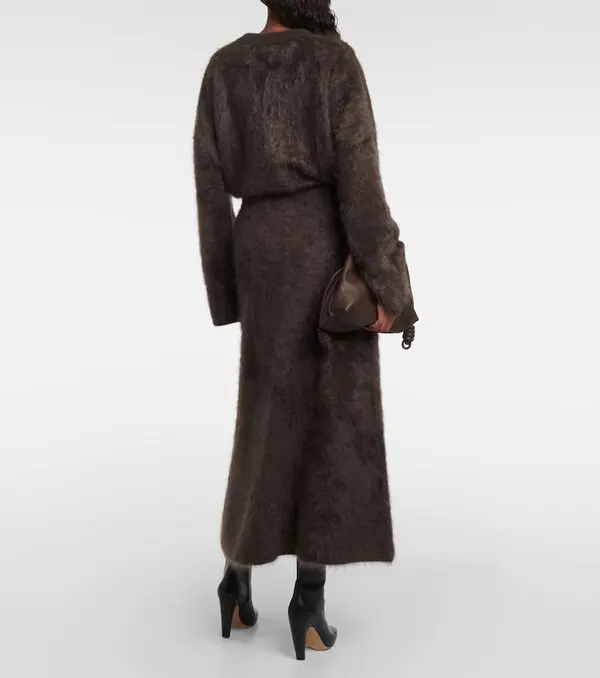 LISA YANG Asta Cashmere Maxi Skirt - Brown