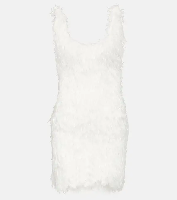 Coperni Feather Mini Dress