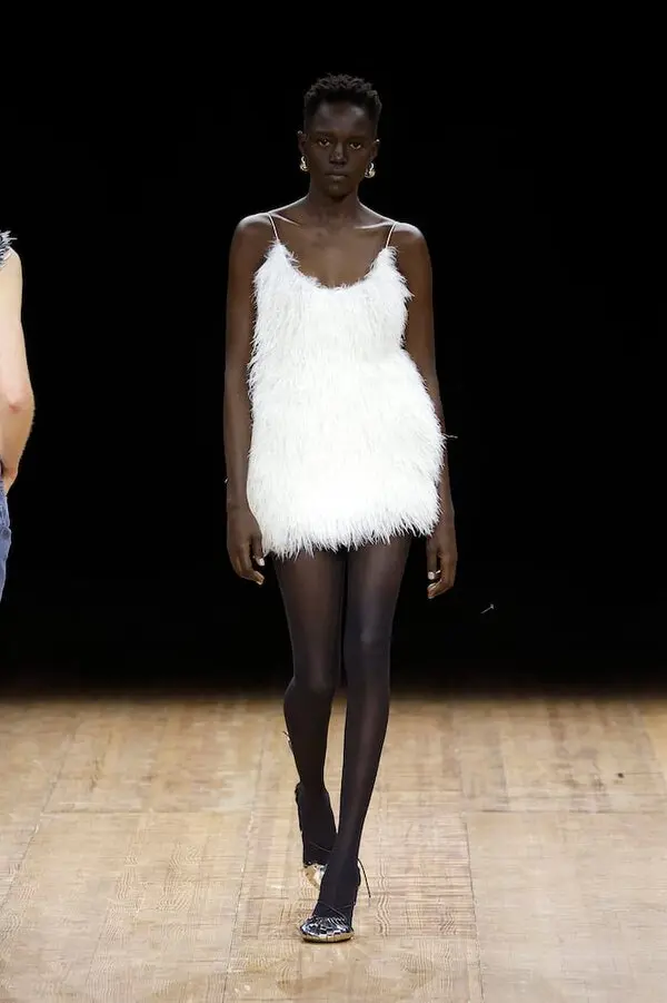 Coperni Feather Mini Dress
