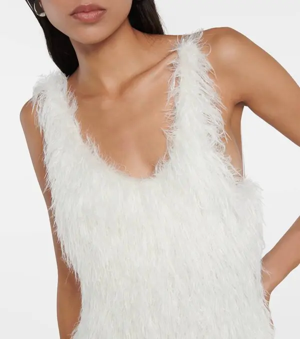 Coperni Feather Mini Dress