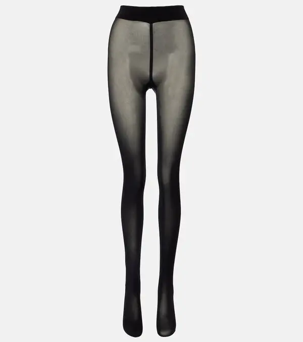 Wolford Pure Shimmer 40 Tights - Black