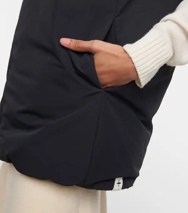 JIL SANDER Oversized Hooded Down Vest