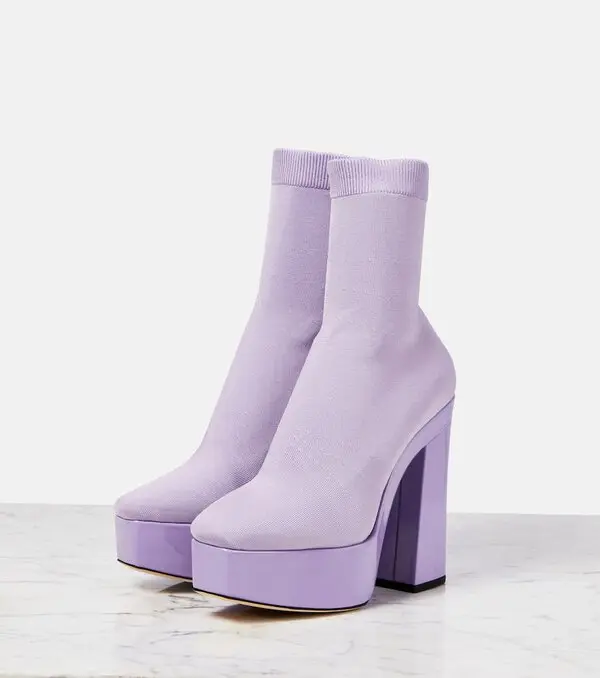 JIMMY CHOO Giome Sock Ankle Boots