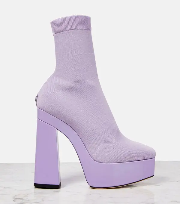 JIMMY CHOO Giome Sock Ankle Boots