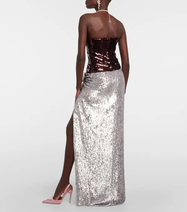 Magda Butrym Sequined Bustier Top