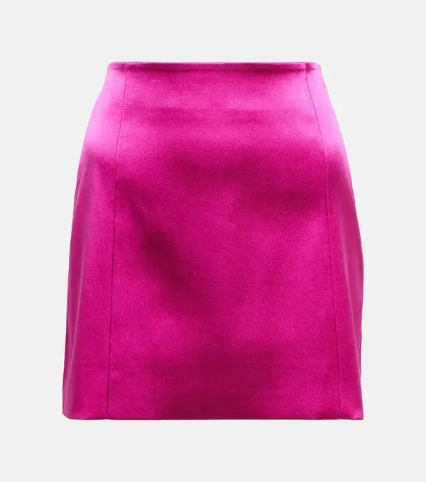 FRAME Satin Mini Skirt