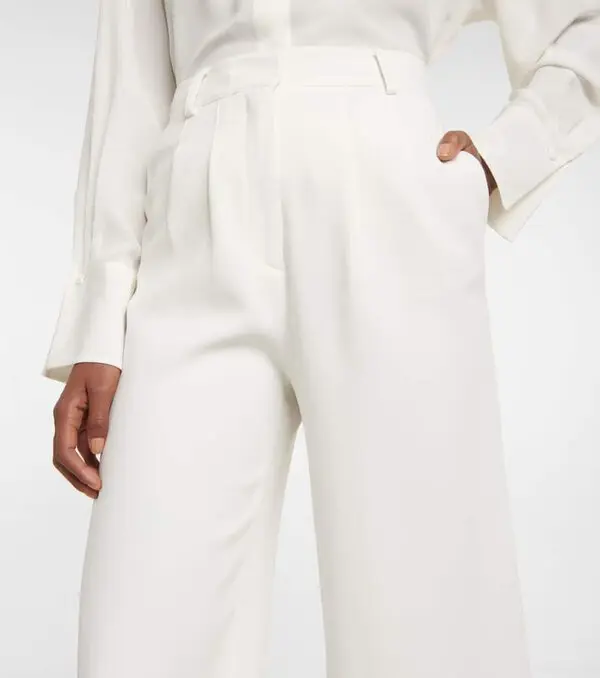 Etro High-rise Cropped Pleated Pants