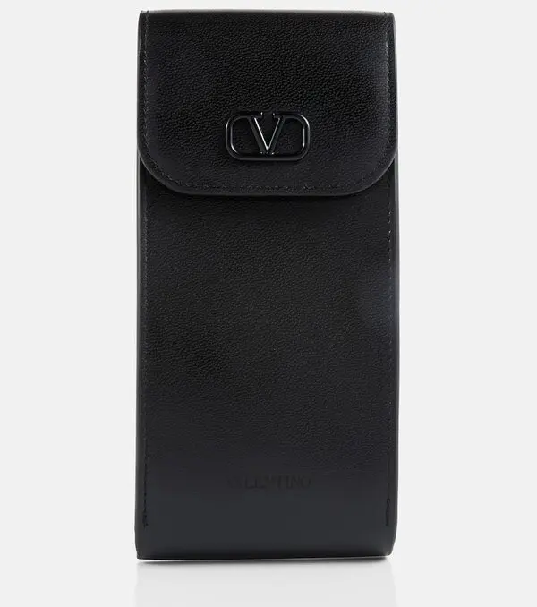 Valentino Garavani V-cinque Studded Rectangular Sunglasses - Black
