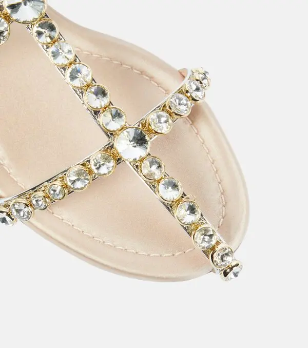 Giambattista Valli Maharani Embellished Leather Sandals