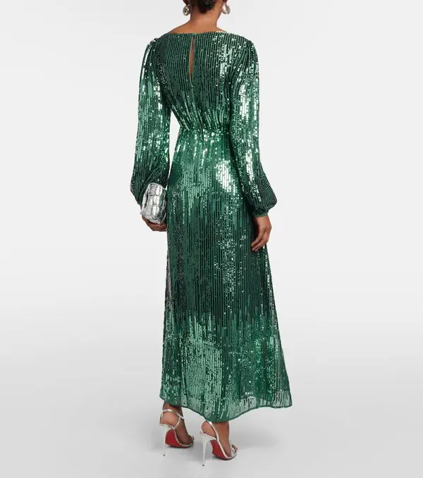 Rixo Coco Sequin Maxi Dress