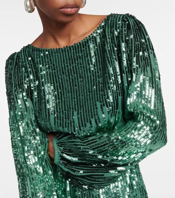 Rixo Coco Sequin Maxi Dress