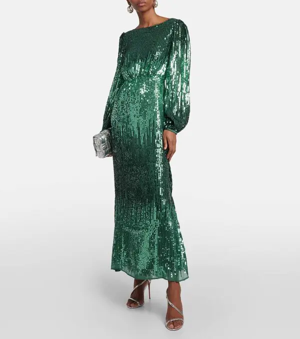 Rixo Coco Sequin Maxi Dress