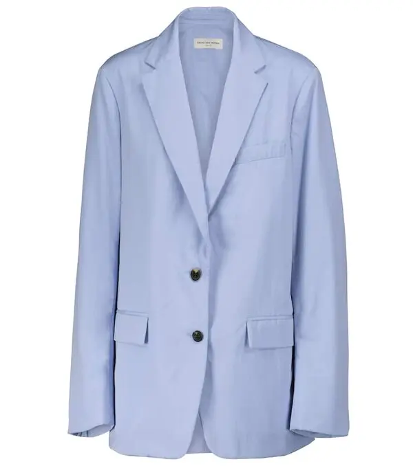 Dries Van Noten Cotton Poplin Blazer