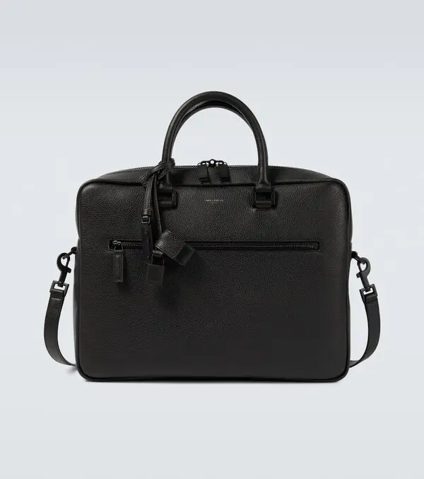 Saint Laurent Sac De Jour Leather Briefcase - Black