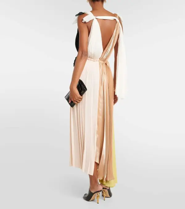 Victoria Beckham Pleated Maxi Dress