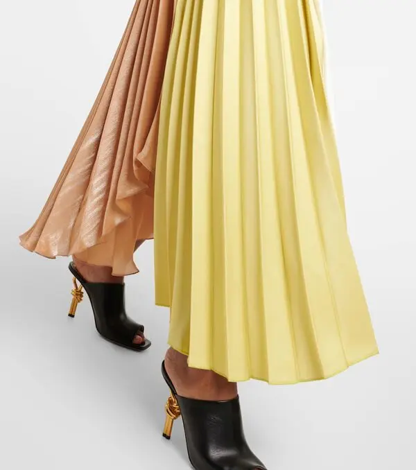 Victoria Beckham Pleated Maxi Dress