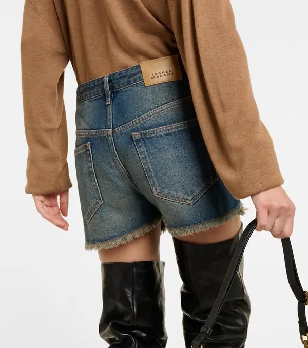 Isabel Marant Étoile Lesia Mid-rise Denim Shorts