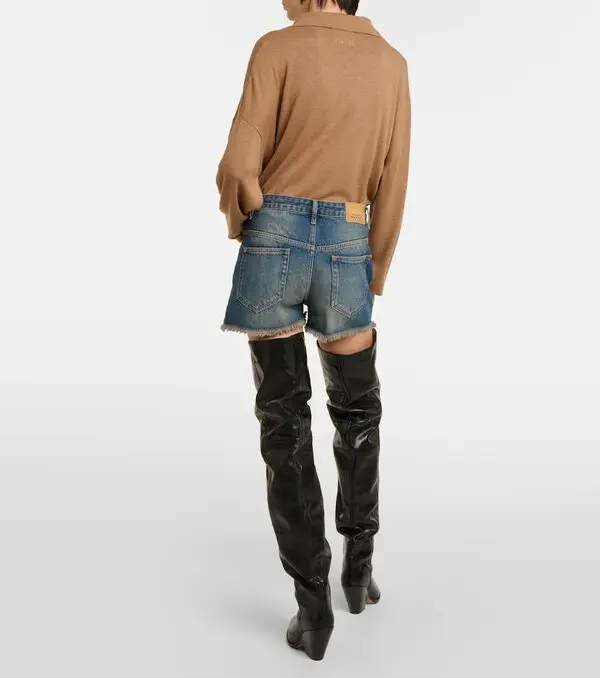 Isabel Marant Étoile Lesia Mid-rise Denim Shorts