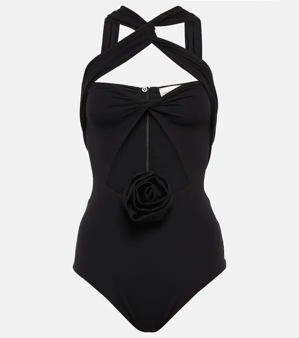 Magda Butrym Cutout Bodysuit - Black