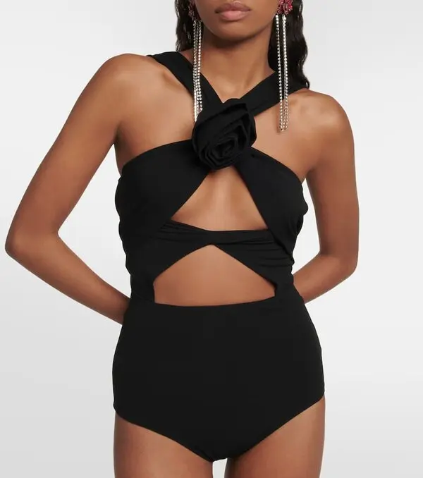 Magda Butrym Cutout Bodysuit - Black