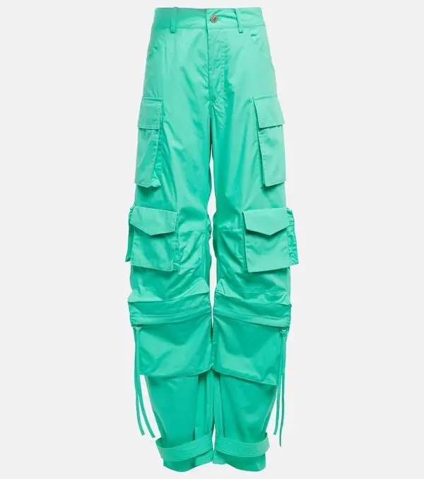Attico Fern Cargo Pants - Green