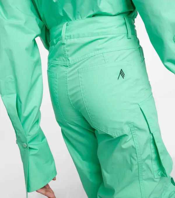 Attico Fern Cargo Pants - Green