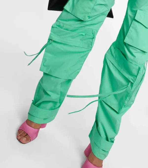 Attico Fern Cargo Pants - Green