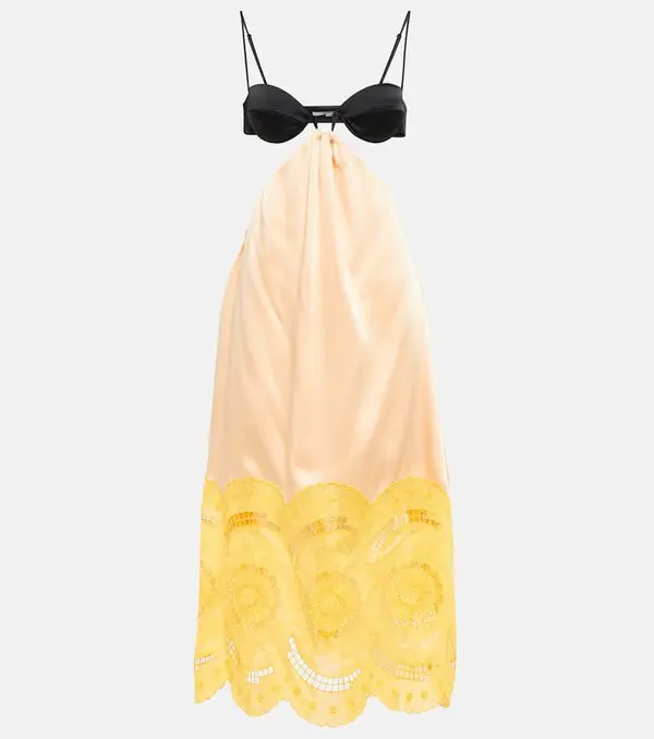 Stella McCartney Embroidered Cutout Gown