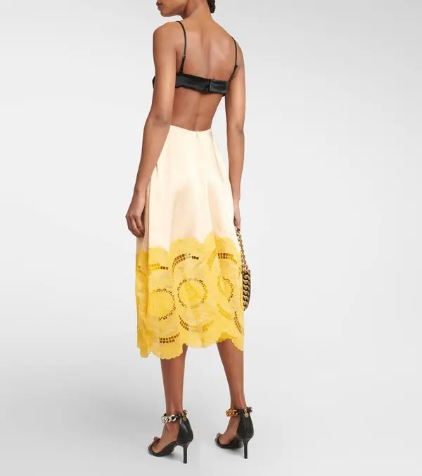 Stella McCartney Embroidered Cutout Gown
