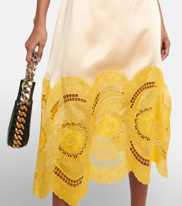 Stella McCartney Embroidered Cutout Gown