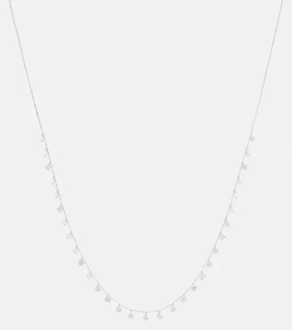 PERSEE Danae 18kt Gold Diamond Necklace - White