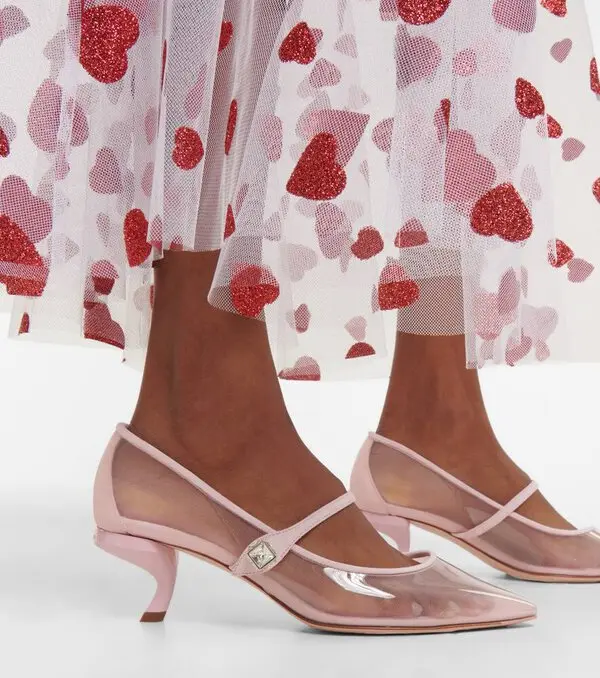 ROGER VIVIER Babies Virgule Pumps