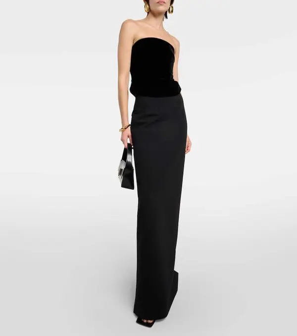 Wardrobe.NYC Velvet Tube Top