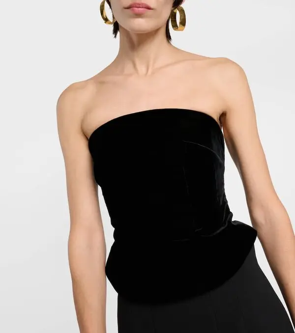Wardrobe.NYC Velvet Tube Top