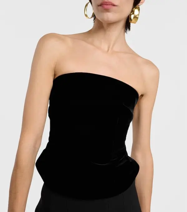Wardrobe.NYC Velvet Tube Top