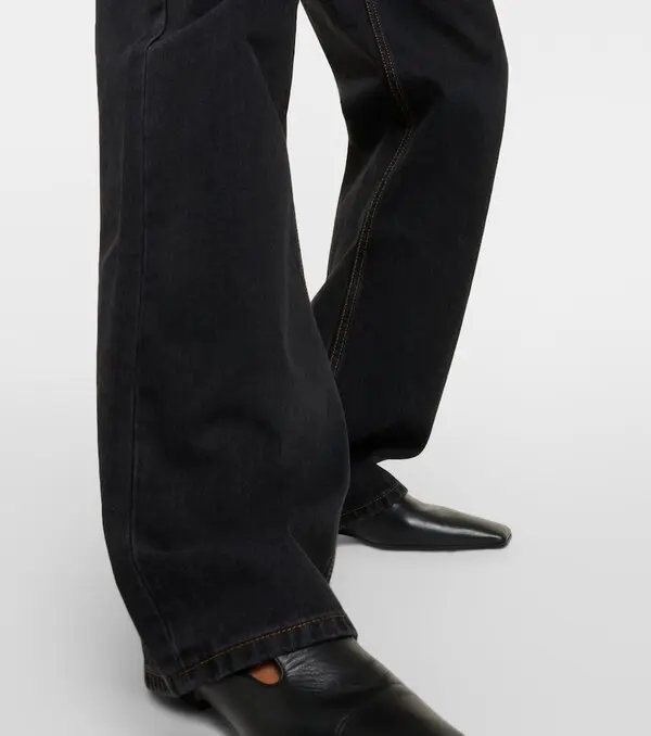 Wardrobe.NYC High-rise Straight Leg Jeans