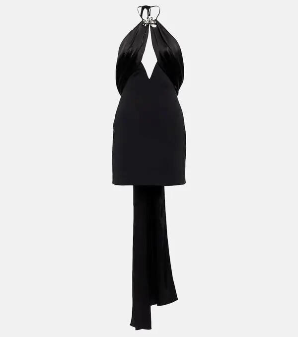 David Koma Embellished Halter-neck Minidress