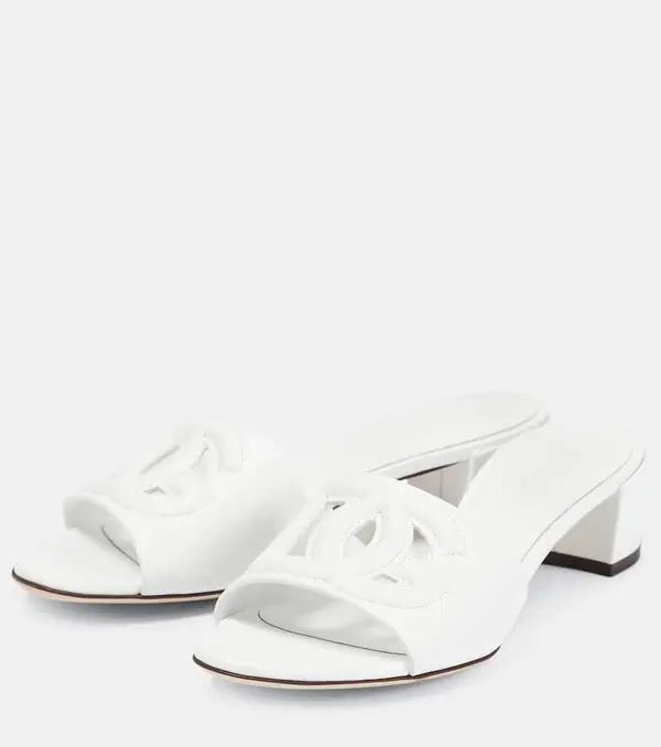 Dolce & Gabbana Dg Leather Mules