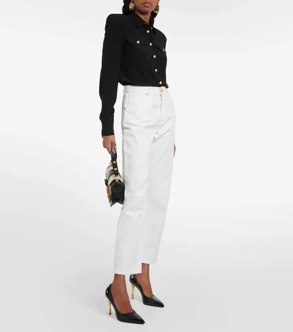 Balmain High-rise Straight Jeans