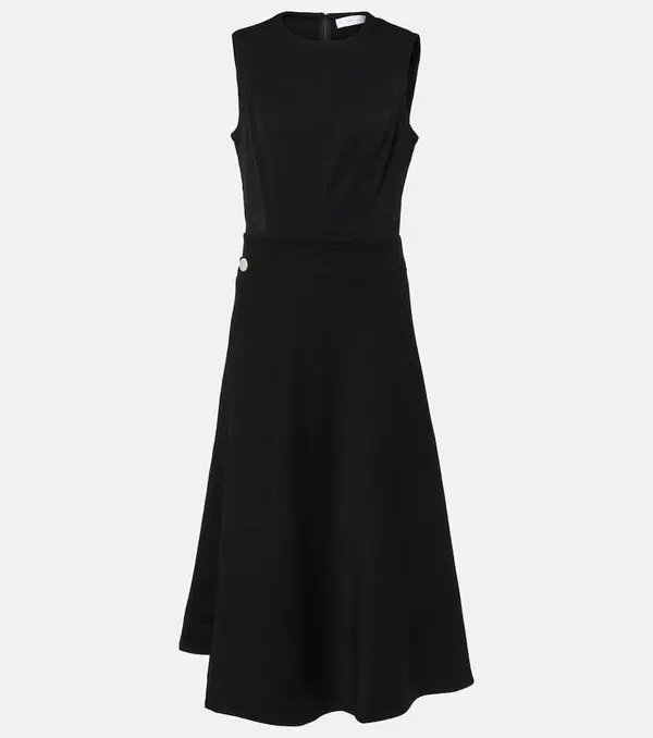 Proenza Schouler White Label Ivy Wrap Midi Dress - Black