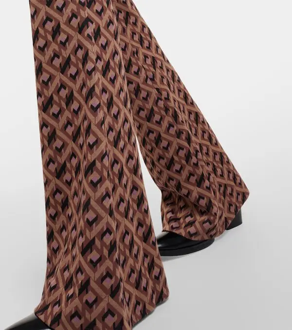Diane Von Furstenberg Printed Flared Pants